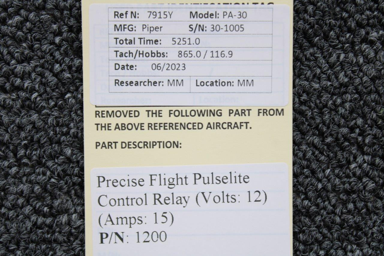 1200 Precise Flight Pulselite Control Relay (Volts: 12, Amps: 15)