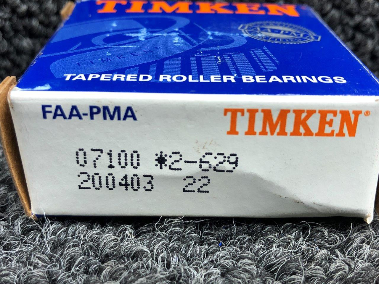 07100 Use Part Number S4628-58 Timken Tapered Roller Bearing New Old Stock