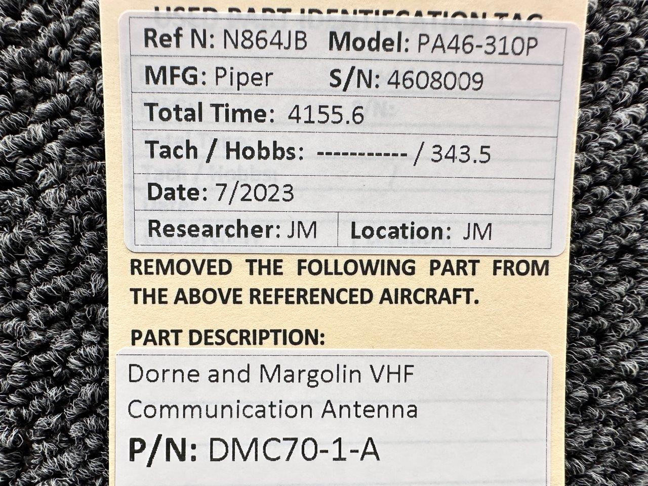 DMC70-1-A Dorne and Margolin VHF Communication Antenna For Sale