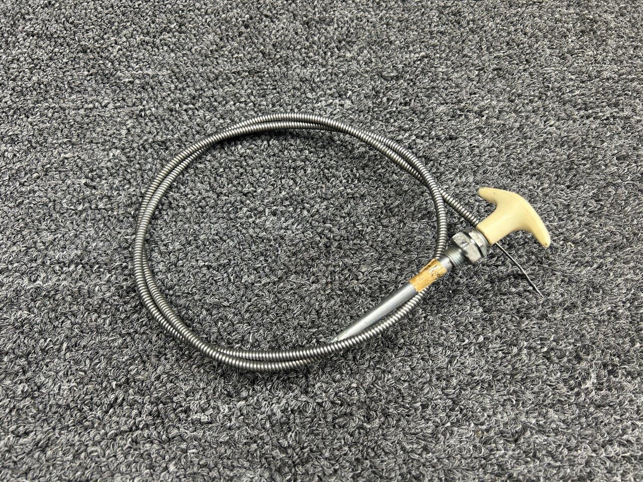 35-380063-9 Beechcraft E-55 Parking Brake Control Cable (Length: 37-1/4”)