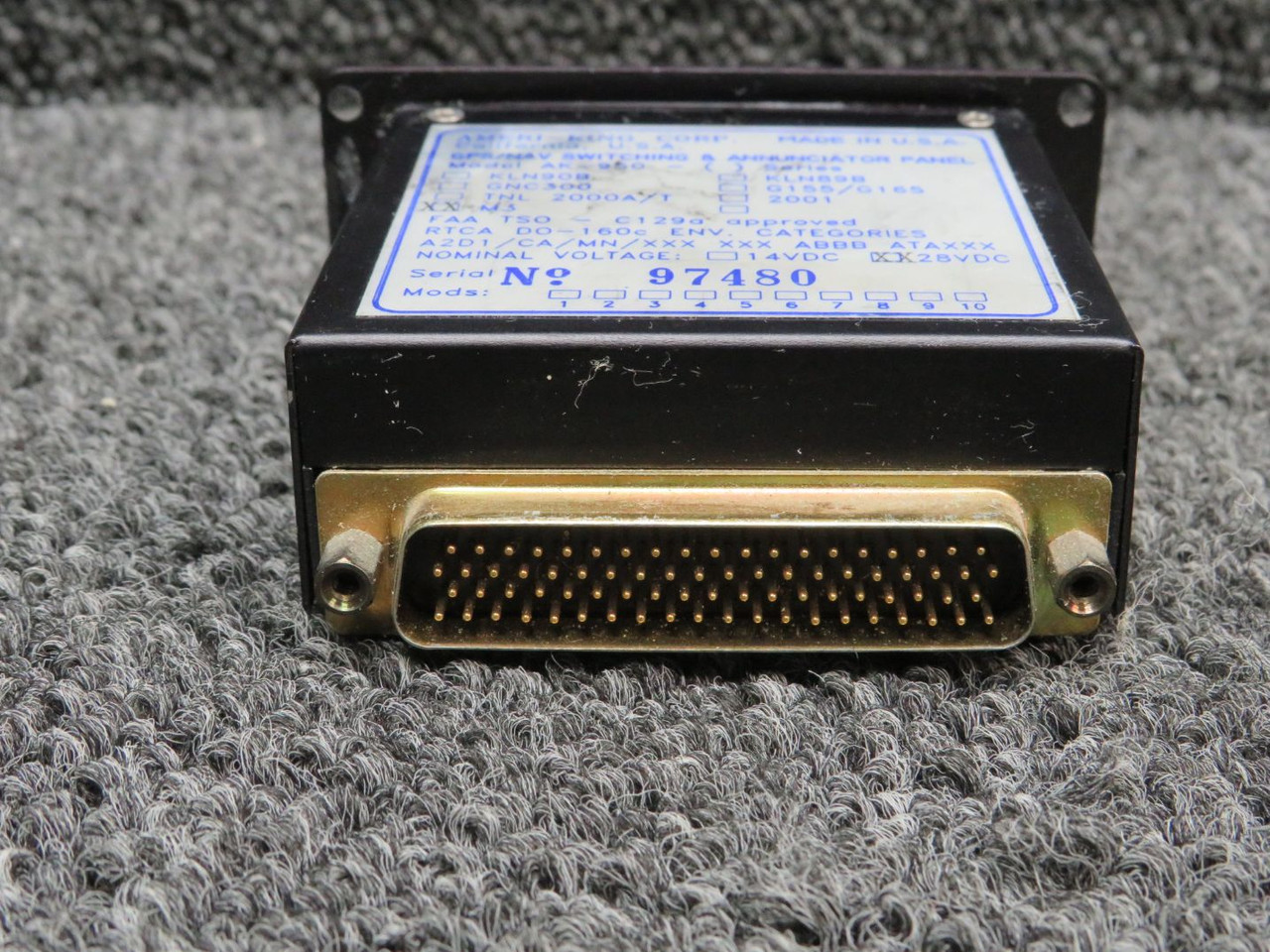 Ameri-King AK-950-M3 GPS-NAV Switching and Annunciator Panel (28 Volts)