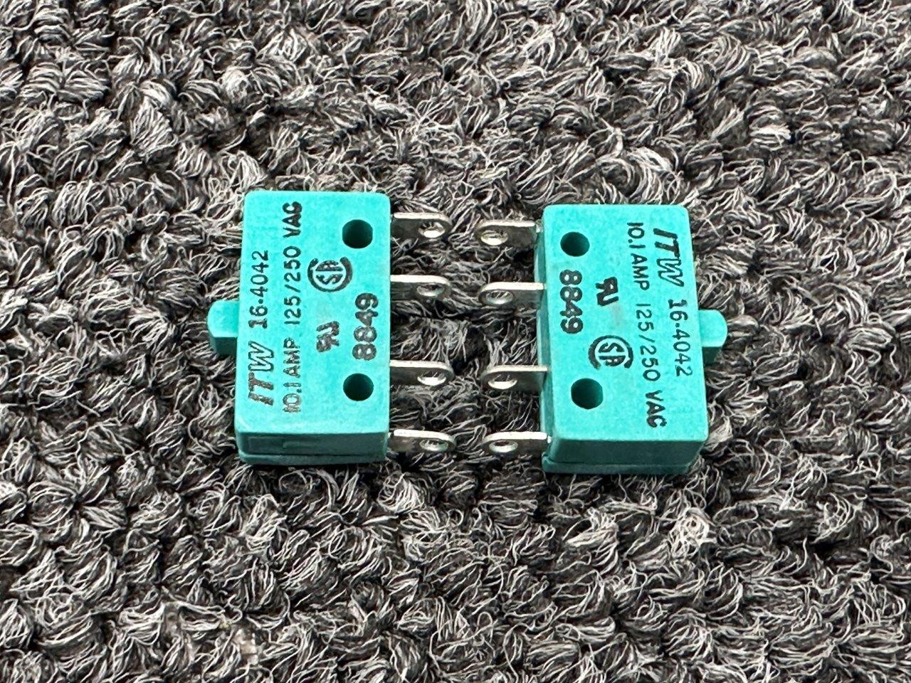 16-4042 (Use PN: 16-4044) ITW Micro Switch (Set of 2) (New Old Stock)