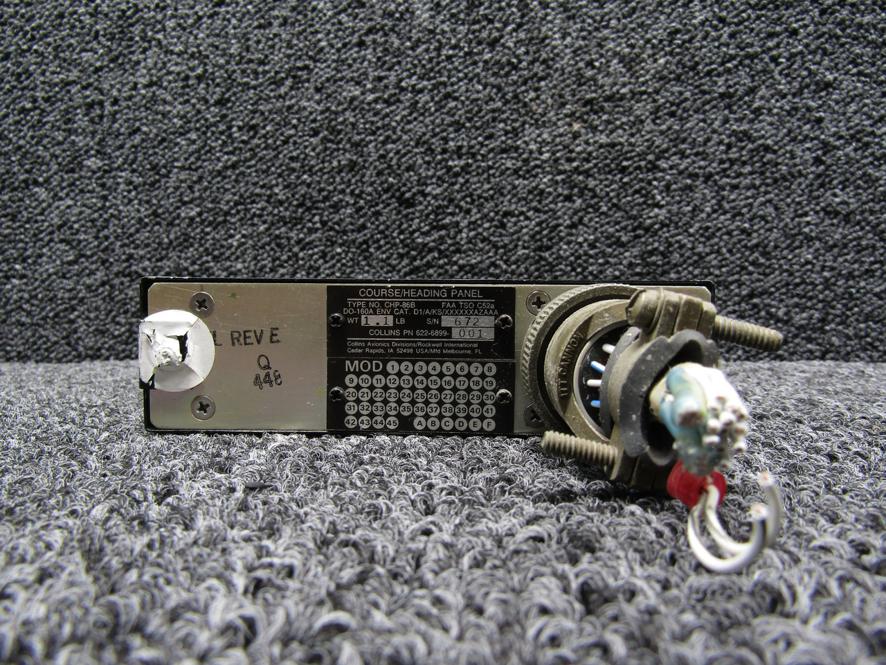 622-6899-0001 Collins CHP-86B Course Heading Panel Including Modifications