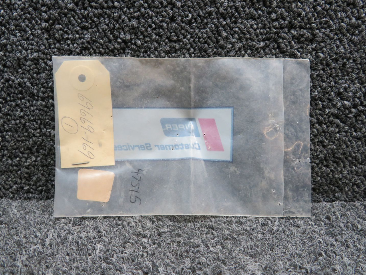 69669-169 Piper Right Fuel Quantity Placard (New Old Stock) For Sale