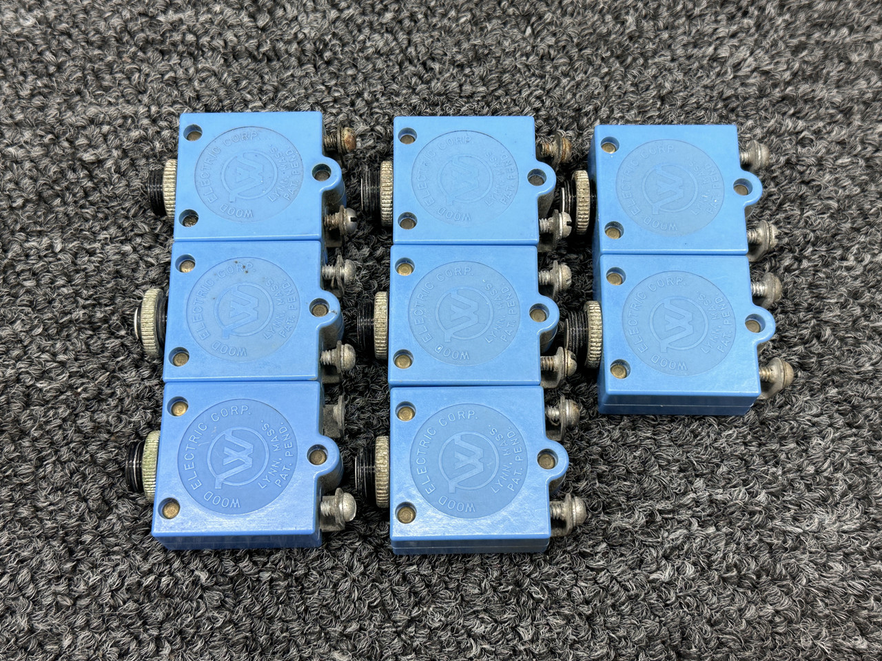 S-1360-10, S-1360-15 Wood Electric Circuit Breaker Switch Set (Amps: 10-20)