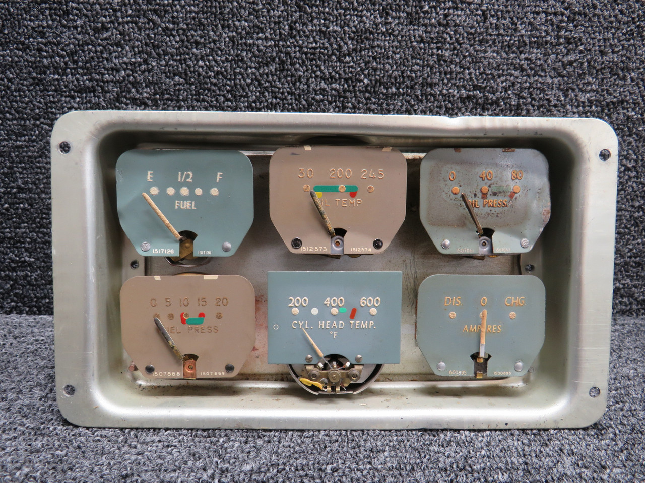 100-1F4-A Beechcraft 35 Indicator Instrument Cluster Has Probe