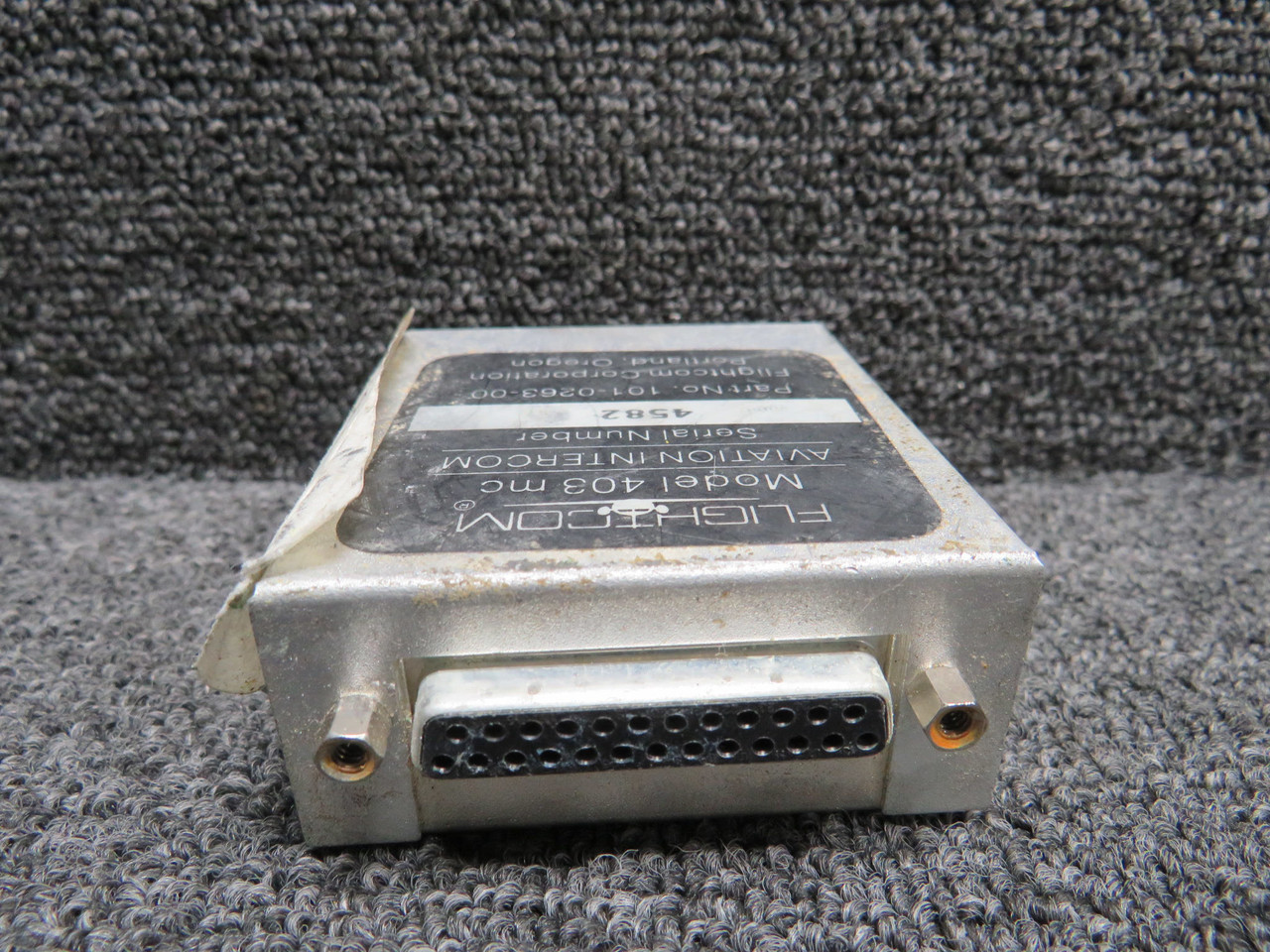 101-0263-00 Flightcom 403-MC Cockpit Intercom Minus Knobs