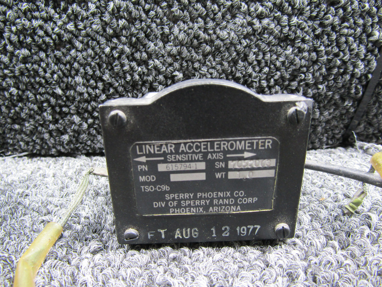 615794-1 Sperry Aircraft Linear Accelerometer Unit