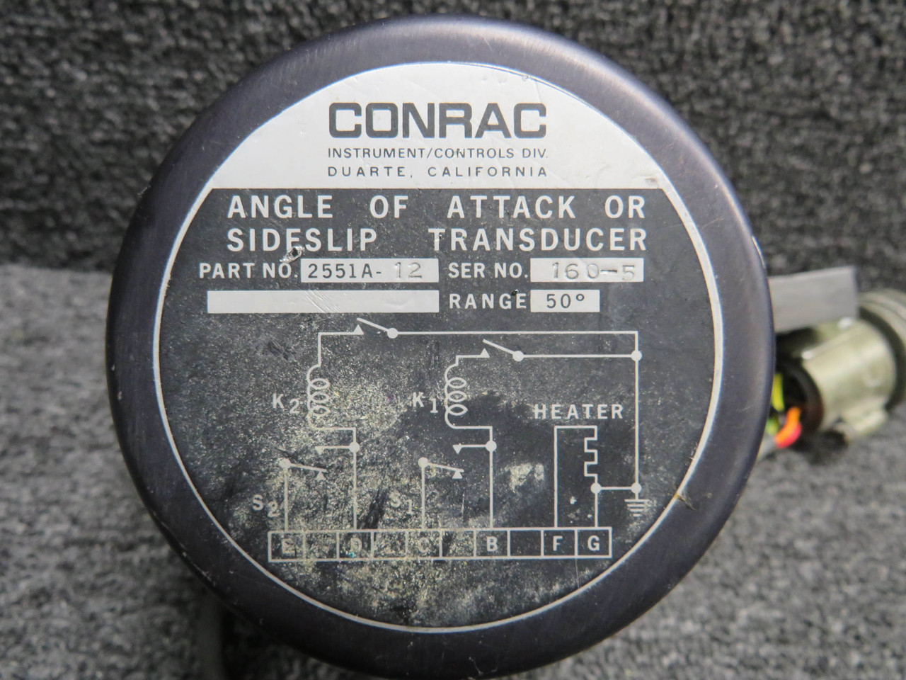 2551A-12 Conrac Angle of Attack – Sideslip Transducer Unit