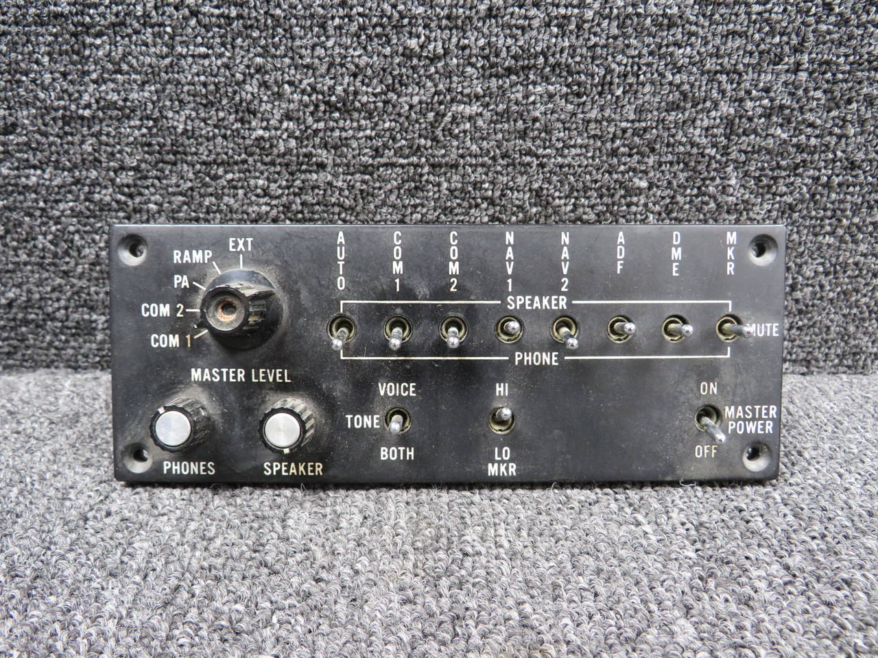 09219 Piper Tel-Instruments Audio Selector Panel Unit