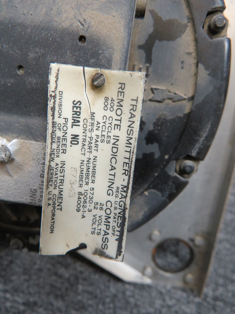 10062-1-A (Alternate: 5730-3) Pioneer Transmitter-Magnesyn Remote ...