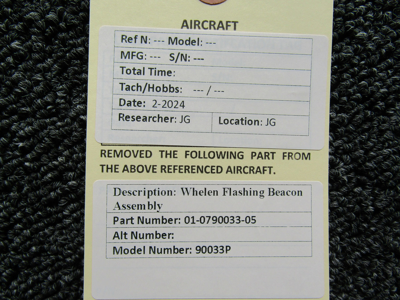 01-0790033-05 Whelen 90033 28 Voltage Flashing Beacon Assembly For Sale