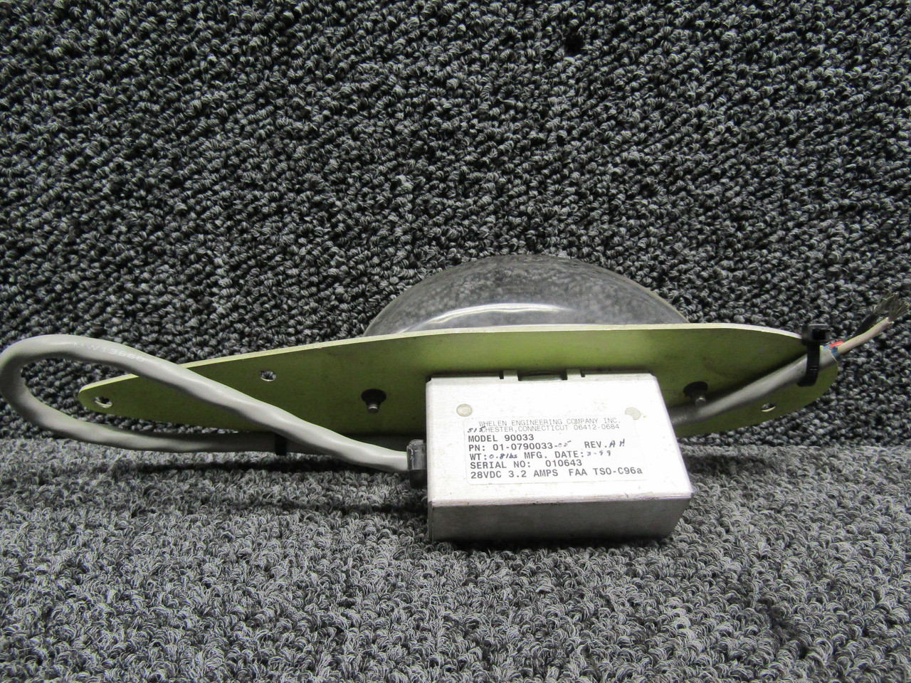 01-0790033-05 Whelen 90033 28 Voltage Flashing Beacon Assembly For Sale