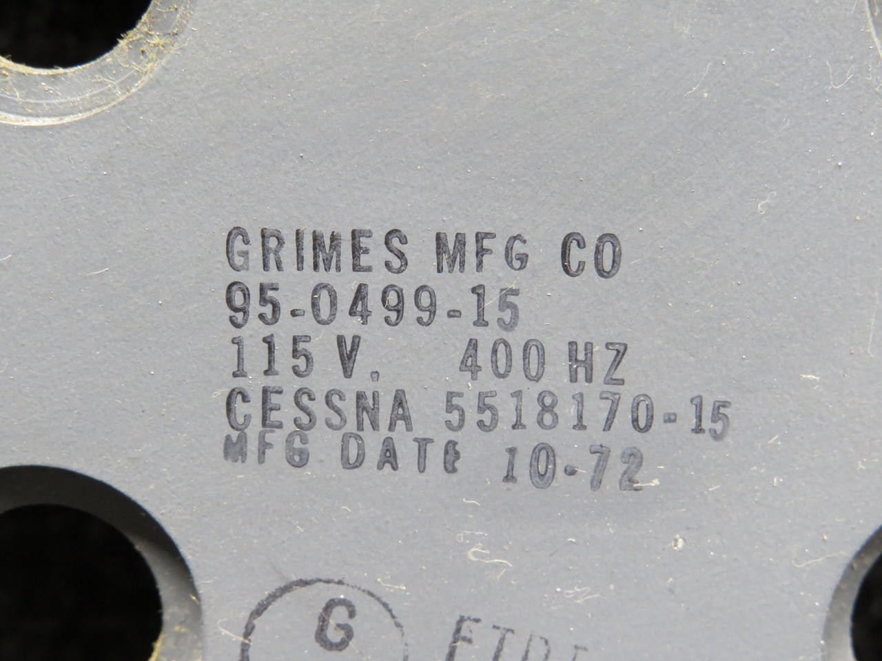 95-0499-15 Alternative Part Number 5518170-15 Grimes 115 Voltage ...