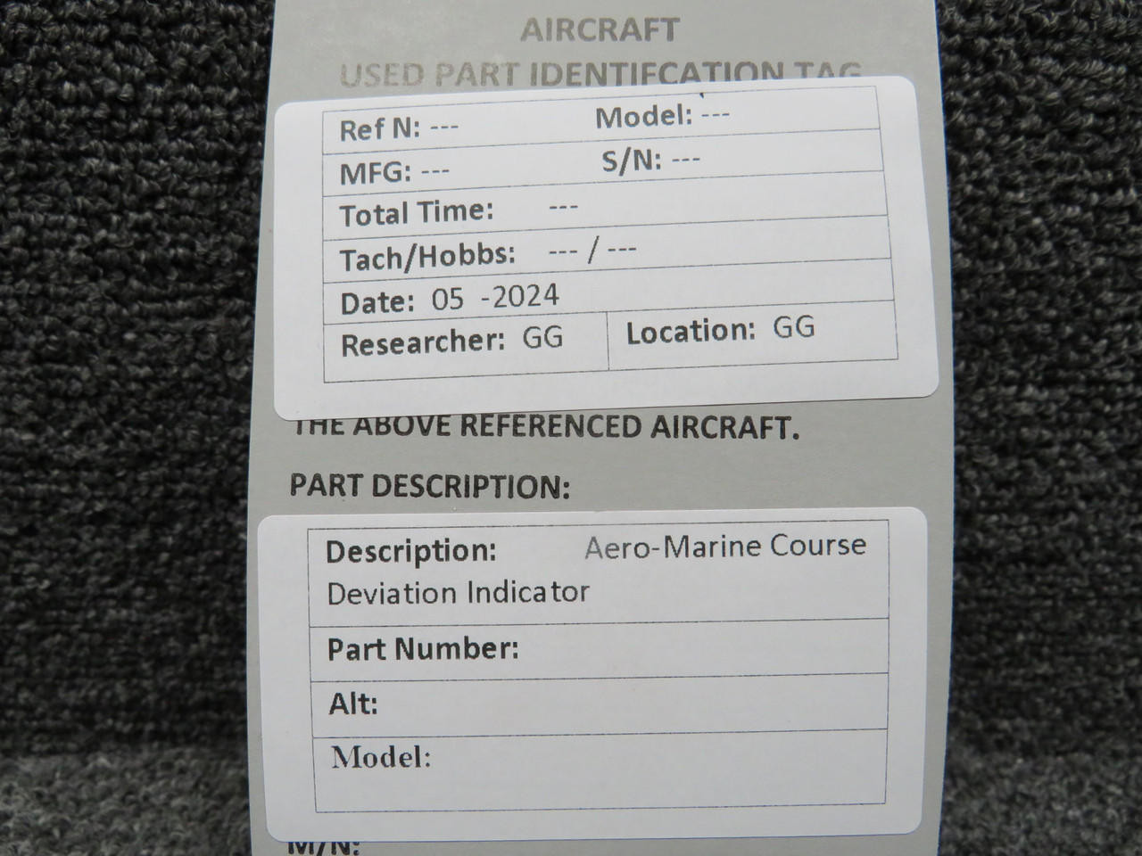 Aero Marine Parts Course Deviation Indicator