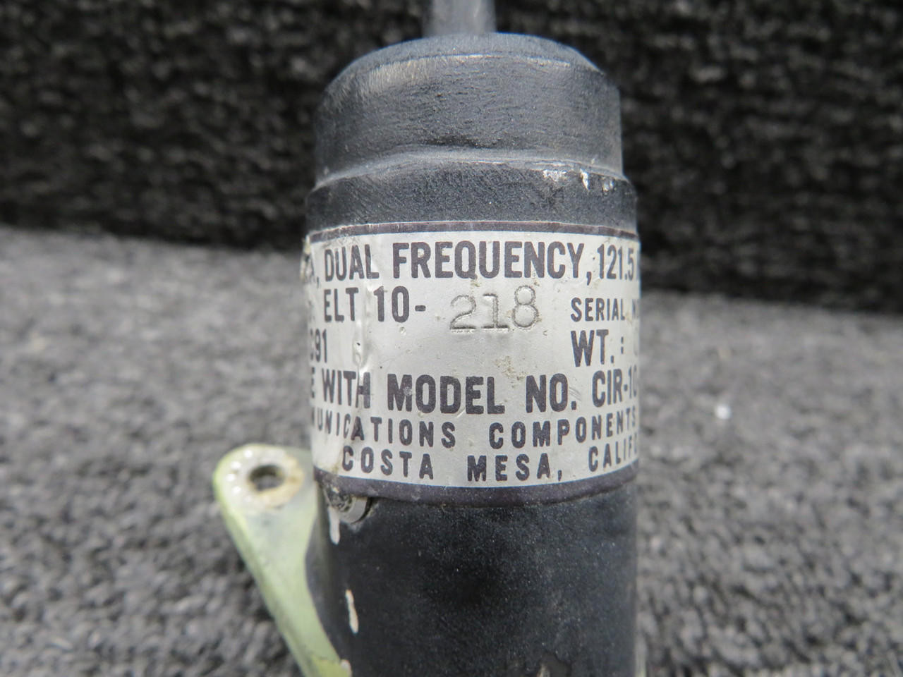 ELT10-218 Communications Components Dual Frequency Antenna Unit (Bent)