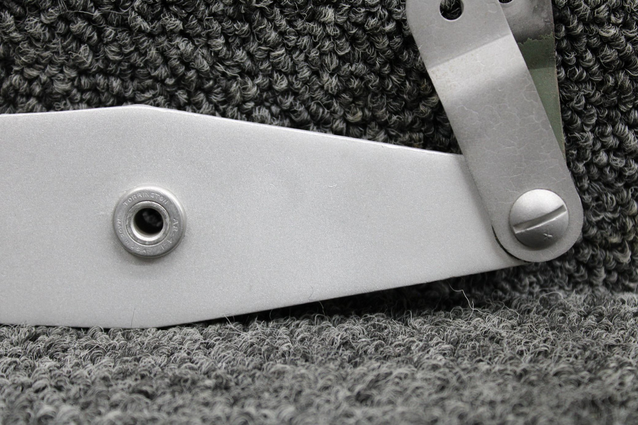 0761202-50 Cessna 180 Elevator Bellcrank with Brackets (Bead Blasted)