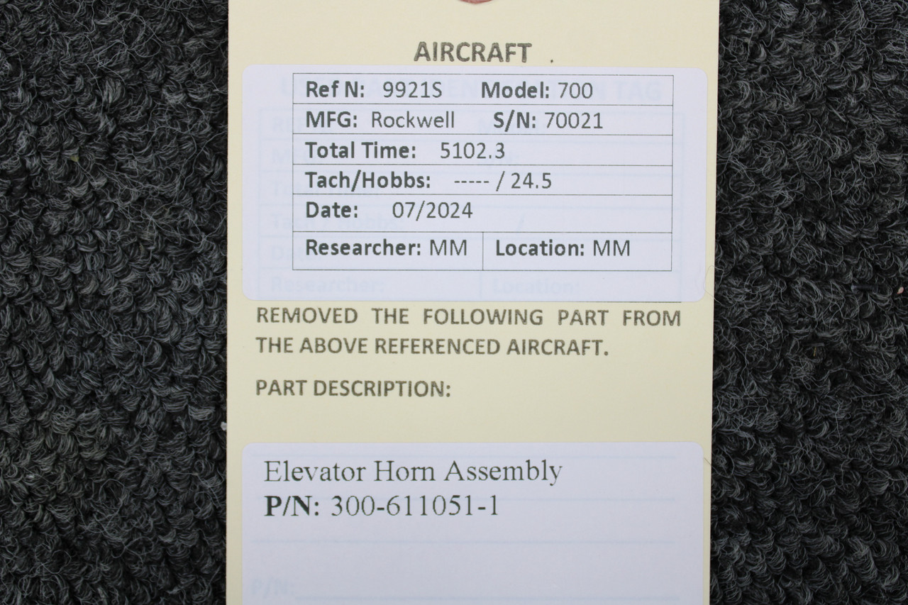 300-611051-1 Rockwell 700 Elevator Horn Assembly For Sale