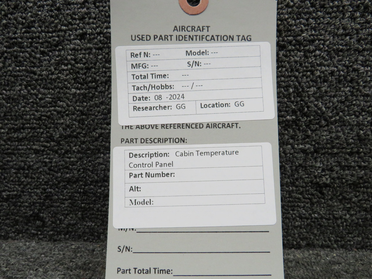 Cabin Temperature Control Panel For Sale