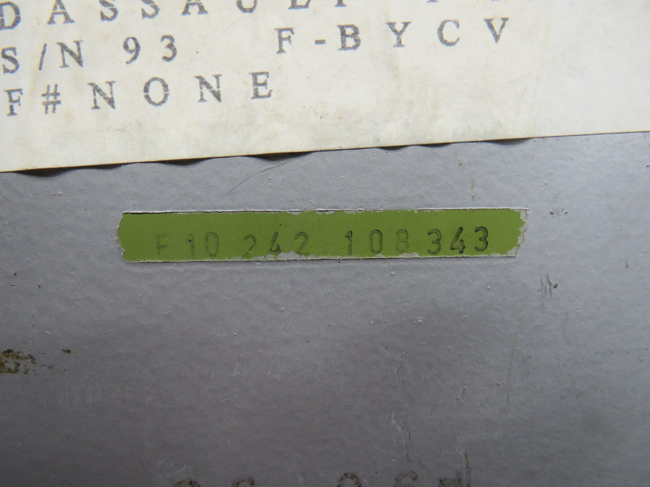 F10-242-108-343 Dassault Falcon 10 Inspection Panel For Sale
