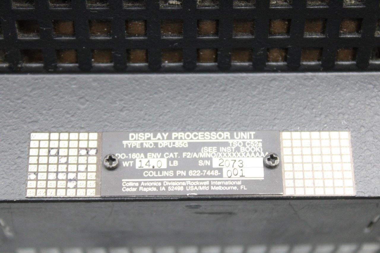 622-7448-001 Collins DPU-85G Display Processor Unit has Modifications