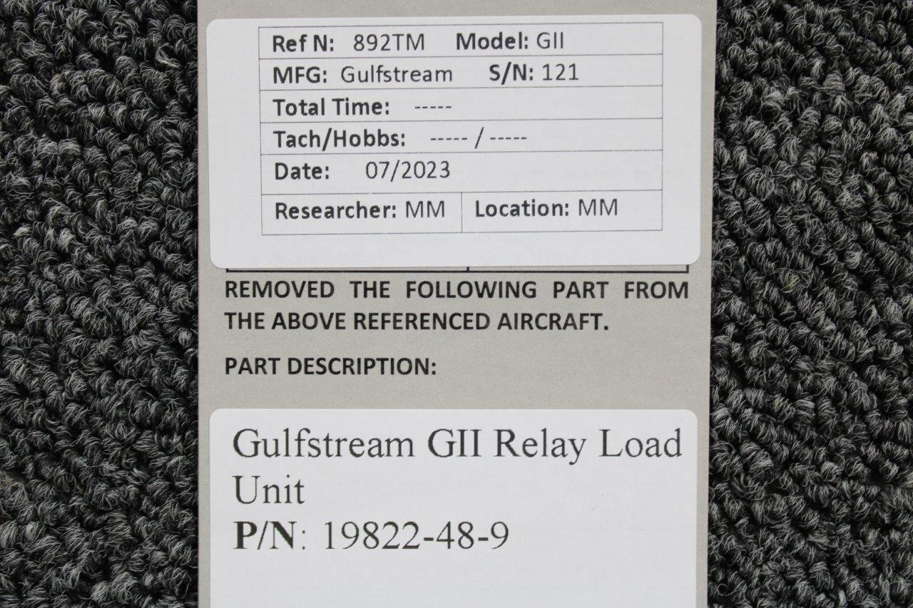19822-48-9 Gulfstream GII Relay Load Box