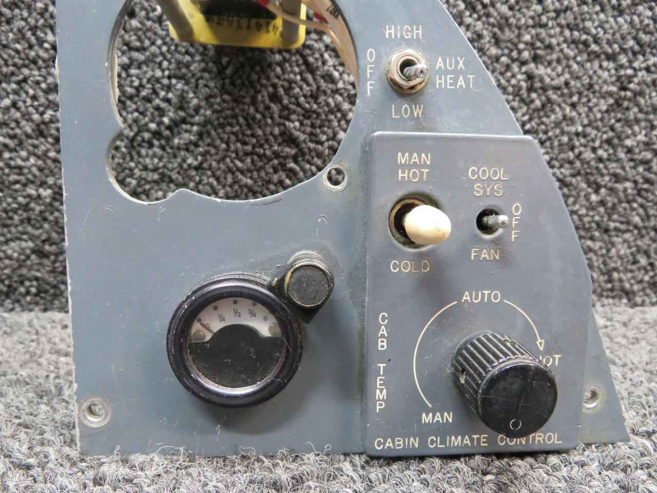 2508801-05 Learjet RH Cabin Climate Control Panel For Sale