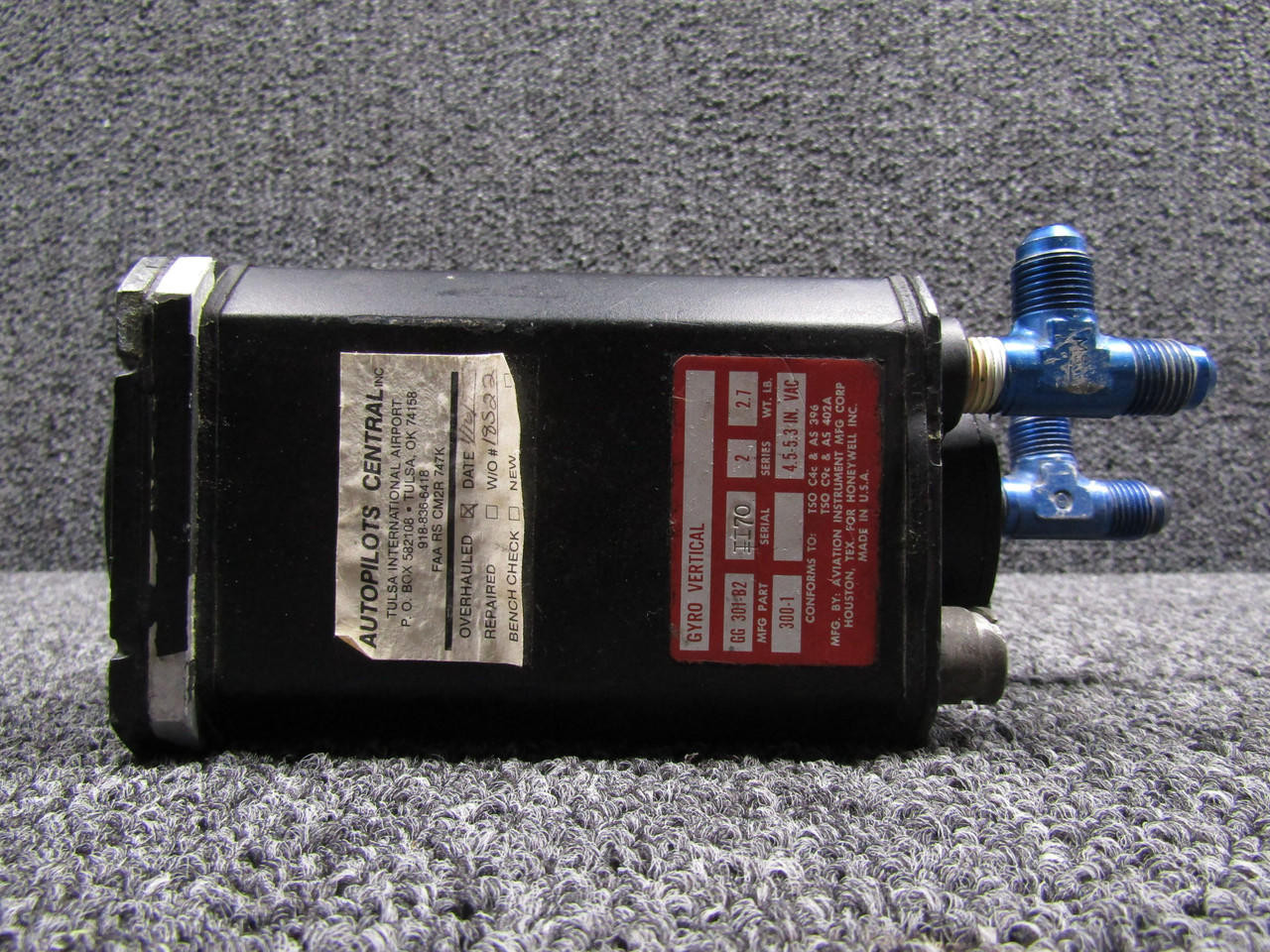 GG 301-B2300-1 Aviation Instruments Vertical Gyro Gauge