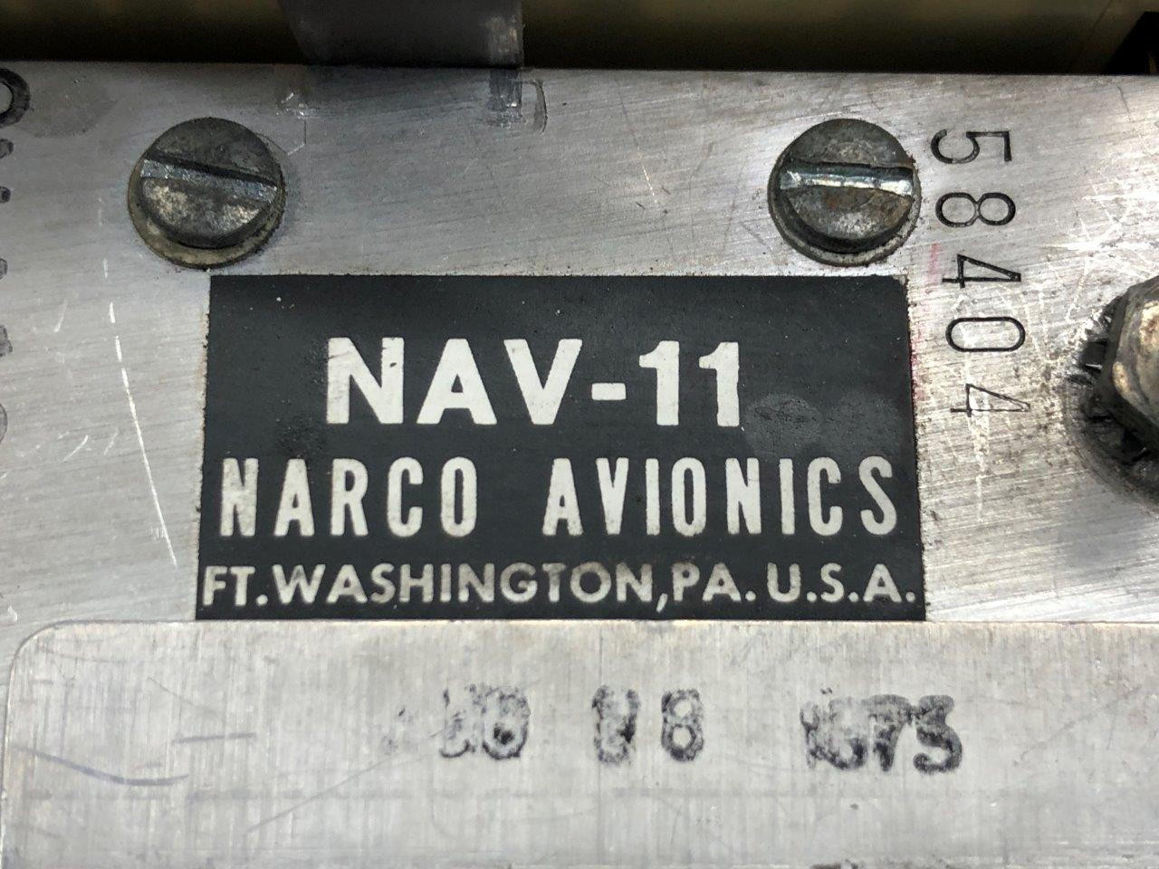 NAV-11 Narco Avionics VOR / LOC Indicator