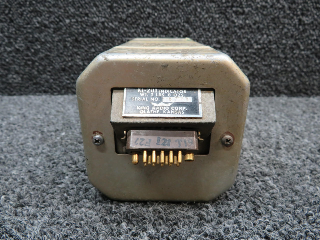KI-201 King Radio VOR / LOC Indicator (Scratched Glass)