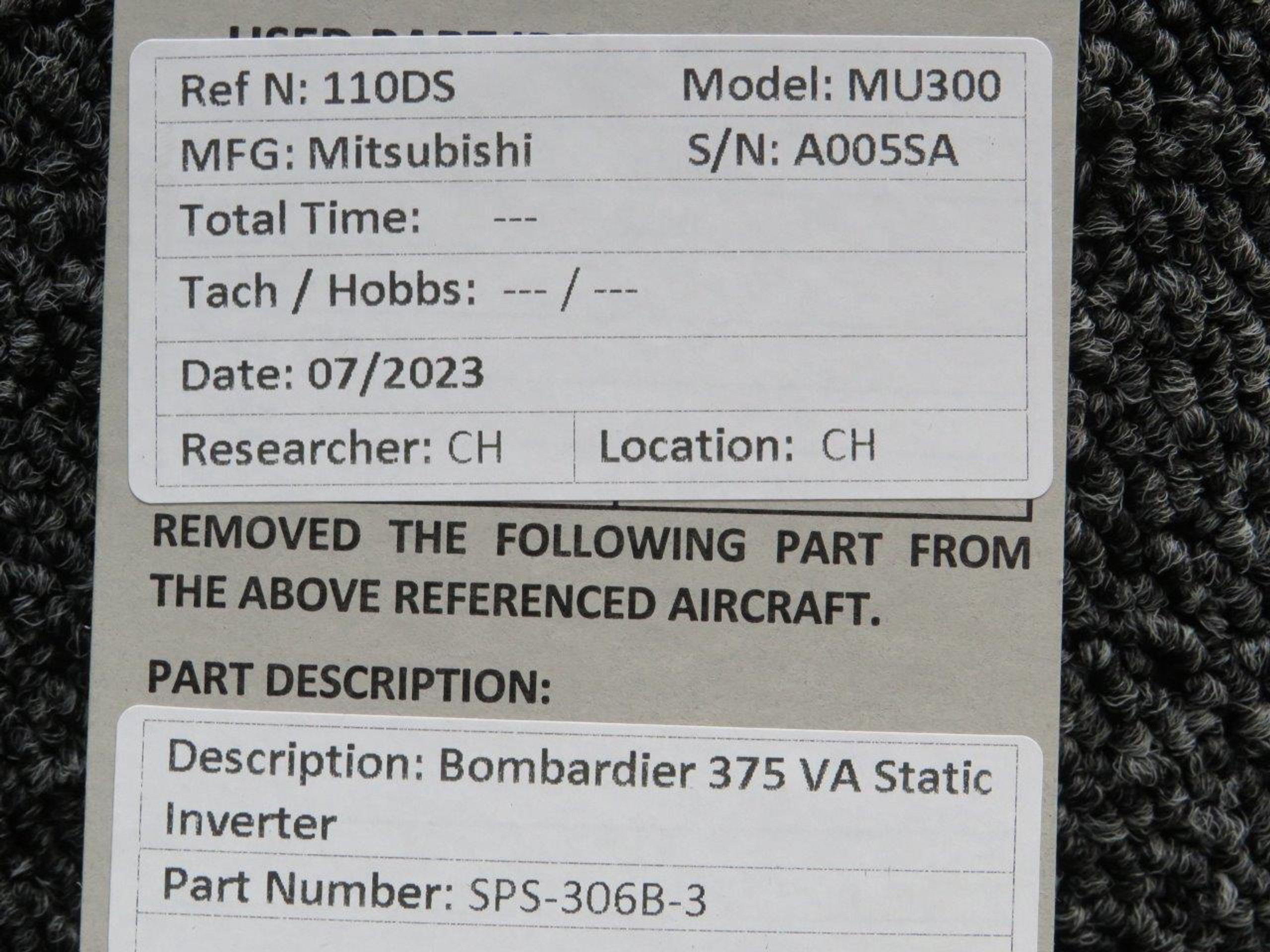 SPS-306B-3 KGS Electronics 375 VA Static Inverter For Sale