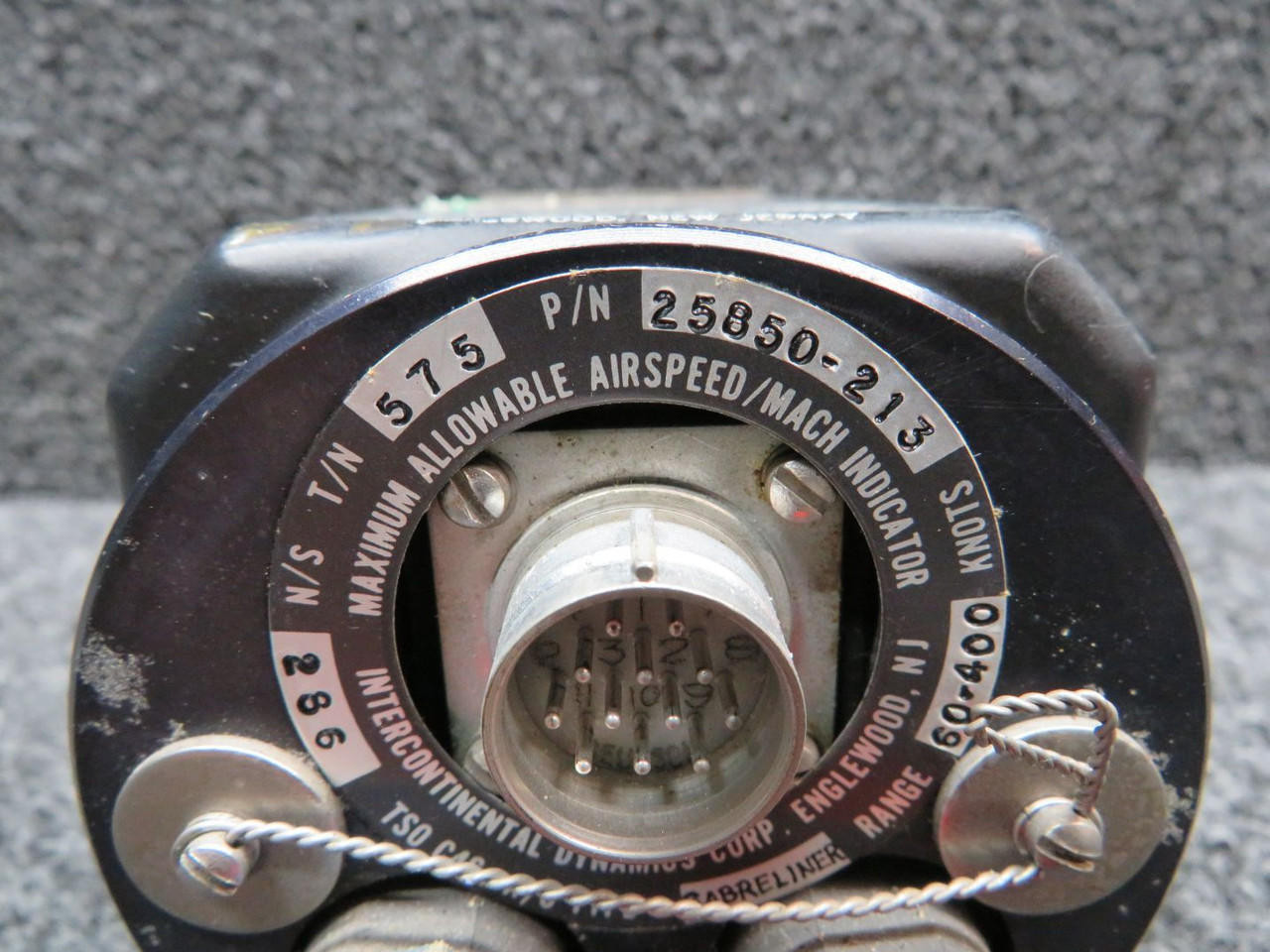 575-25850-213 Intercontinental Dynamics 60-400 Knots Airspeed Mach ...