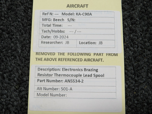 AN5534-2 (Alternate: 501-A) Electronics Brazing Thermocouple Lead Spool ...