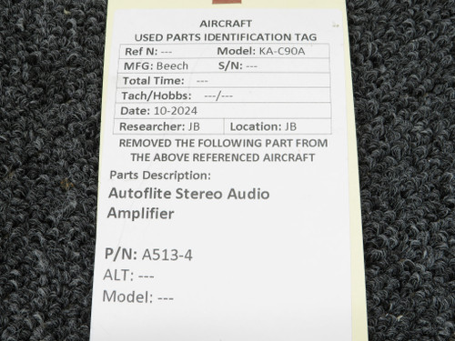 A513-4 Autoflite Stereo Audio Amplifier For Sale