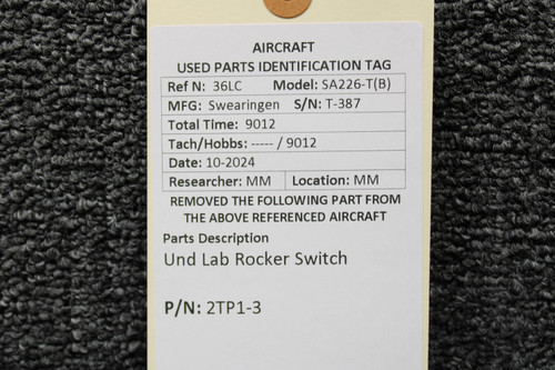 2TP1-3 Und Lab Inc Rocker Switch