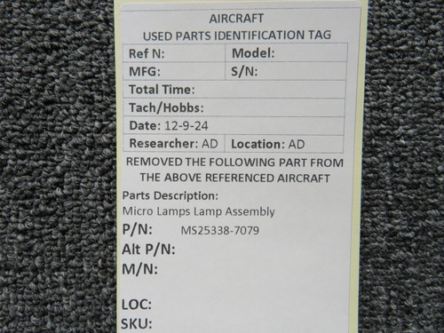 MS25338-7079 Micro Lamps Lamp Assembly For Sale