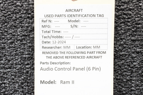 Ram II Audio Control Panel (6 Pin) For Sale