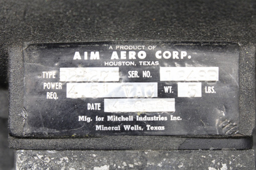 52D27E Aim Aero Directional Gyro Indicator (Worn) For Sale