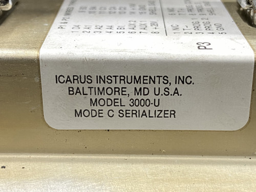 3230008-3 Icarus Instruments 3000-U Mode C Serializer Unit For Sale