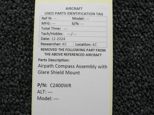 C2400WR Airpath Compass Assembly with Glare Shield Mount For Sale