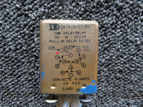 30-14-30010 Datron Time Delay Relay (28V) (10A) For Sale