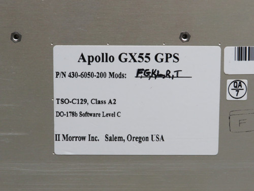 430-6050-200 Apollo GX-55 GPS Display Unit with Mods (Core) For Sale