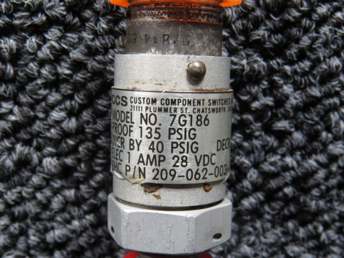 209-062-003-1 Custom Component Switches 7G186 Pressure Switch For Sale