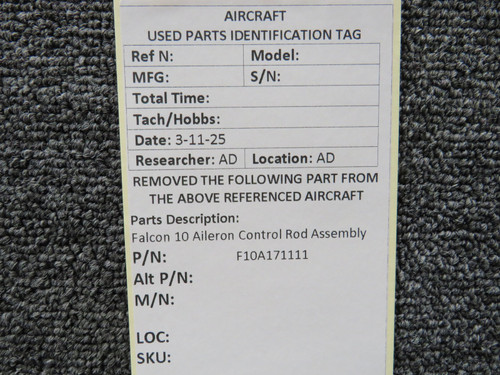 F10A171111 Falcon 10 Aileron Control Rod Assembly For Sale