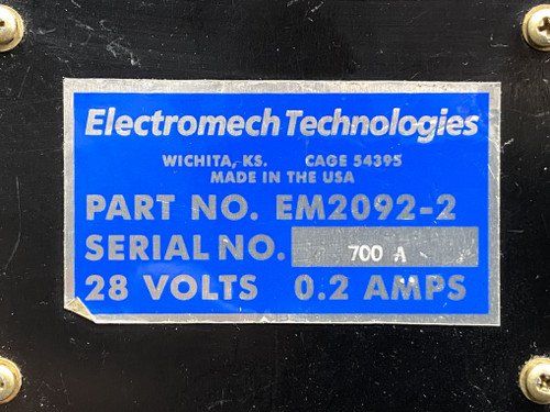EM2092-2 Electromech Technologies Synchroscope Driver Unit (28 Volts, No Connector)