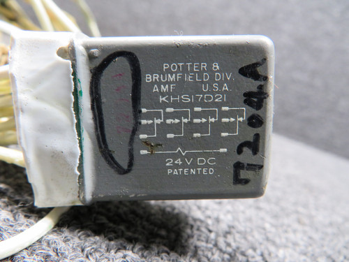 KHS17D21 Potter & Brumfield Relay with Connector (24Volts)