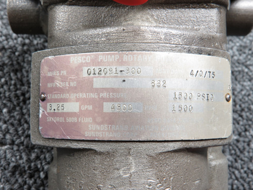 012091-300 Cessna 550 Pesco Rotary Power-Driven Hydraulic Pump