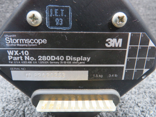 280D40 3M WX-10 Stormscope Display Indicator Unit