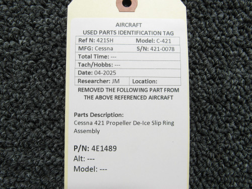 4E1489 Cessna 421 Propeller De-Ice Slip Ring