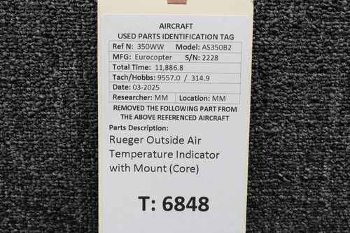 Rueger Outside Air Temperature Indicator with Mount (Core) For Sale